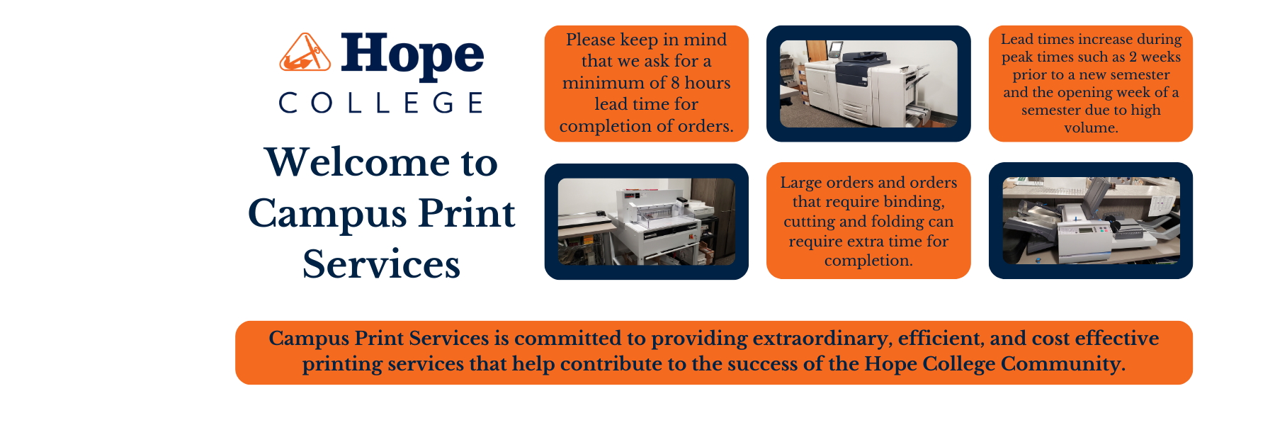 Campus Print & Mail Services Start Page